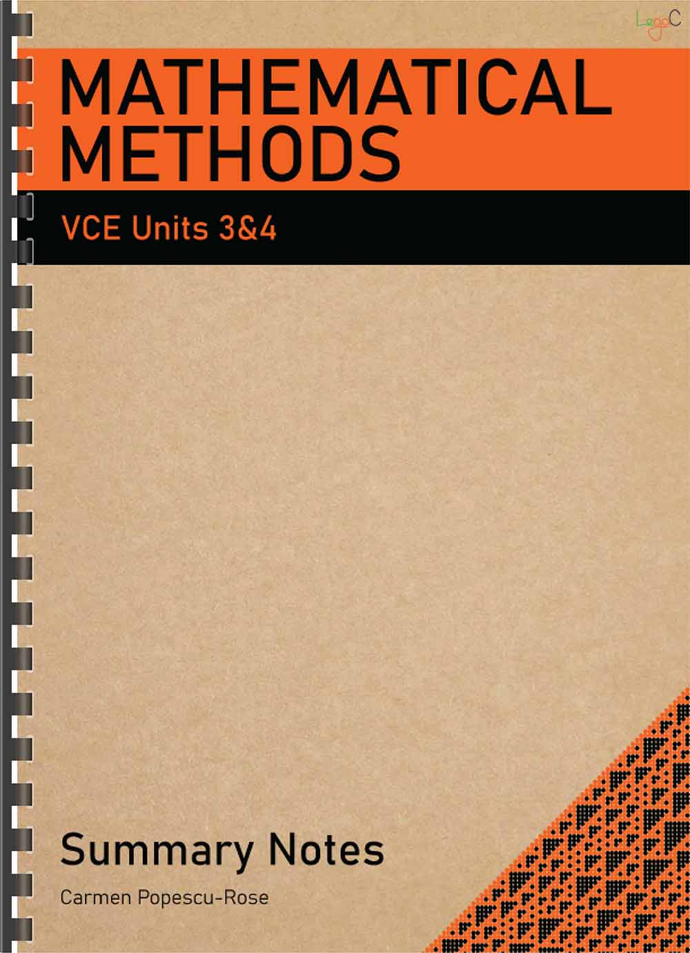 Mathematical Methods Units 3&4 Summary Notes – LegaC